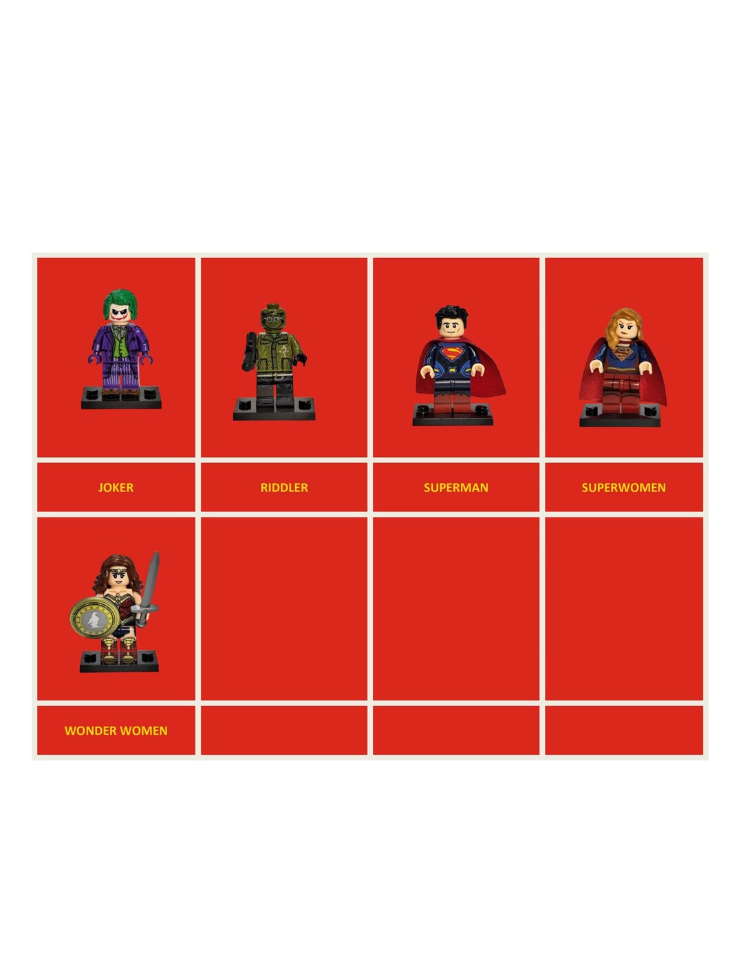 DC MOC Minifigure Character Moc - Clamp Building Block - Custom ...