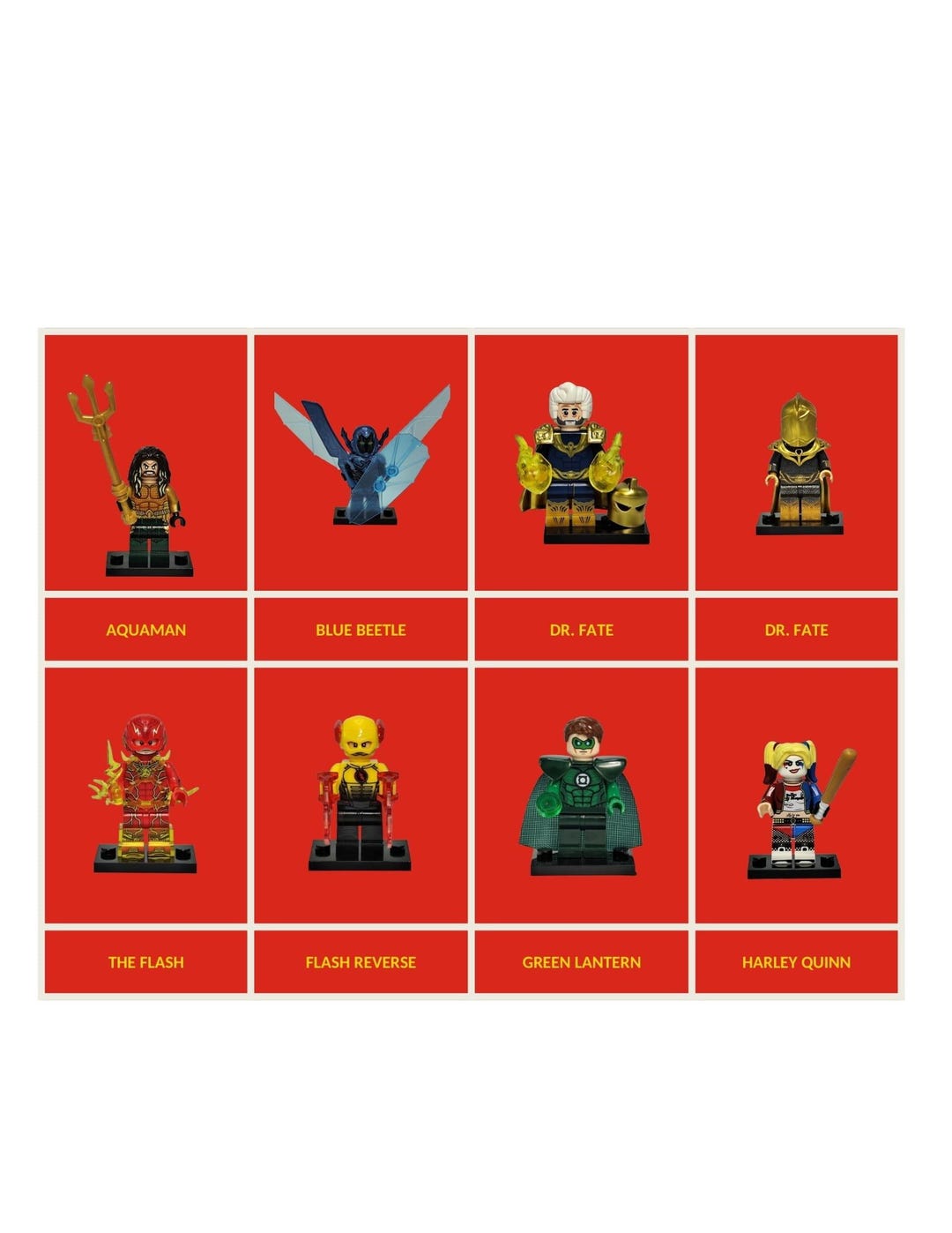 DC MOC Minifigure Character Moc - Clamp Building Block - Custom ...