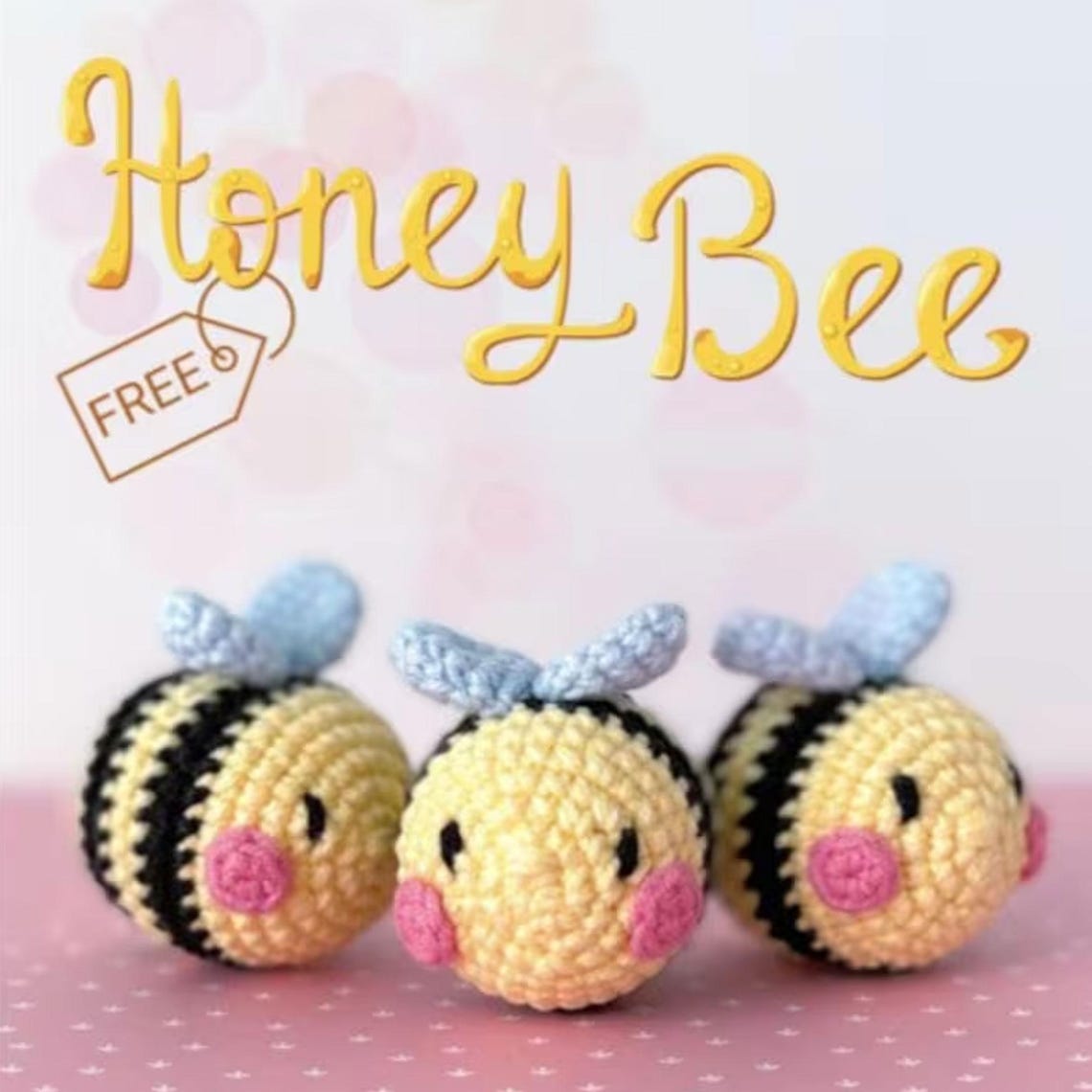 Honey Bee Crochet Pattern PDF in English, Amigurumi Crochet Toy Pattern ...