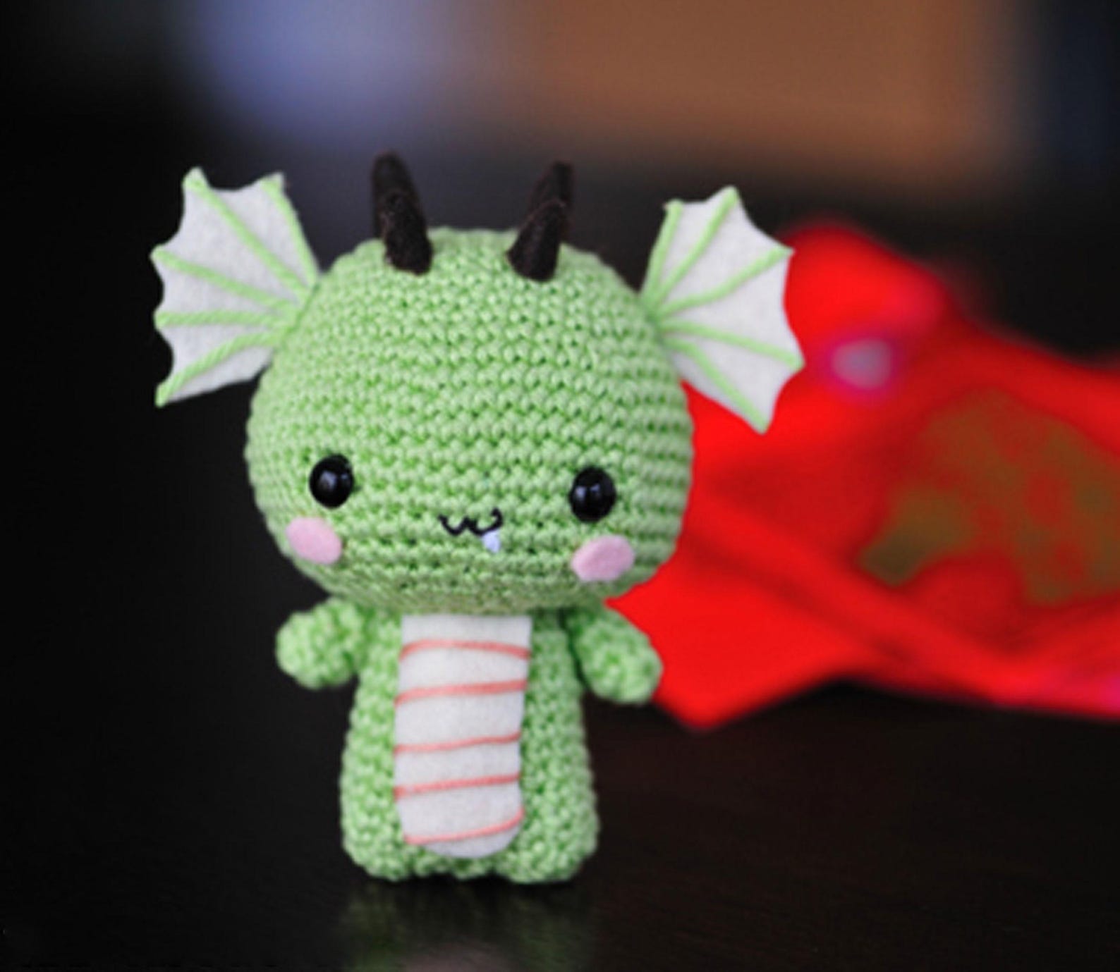 Green Dragon Crochet Pattern PDF in English, Amigurumi Crochet Toy ...