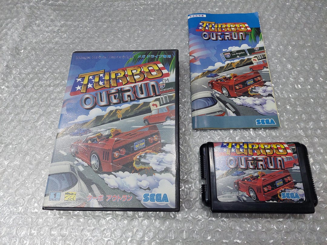 Sega Megadrive Turbo Outrun Japan - Etsy