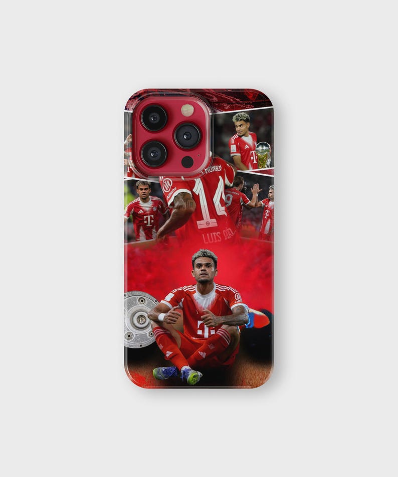 Luis Diaz Phone Case for iPhone Samsung – Football Player Collage Cover ...