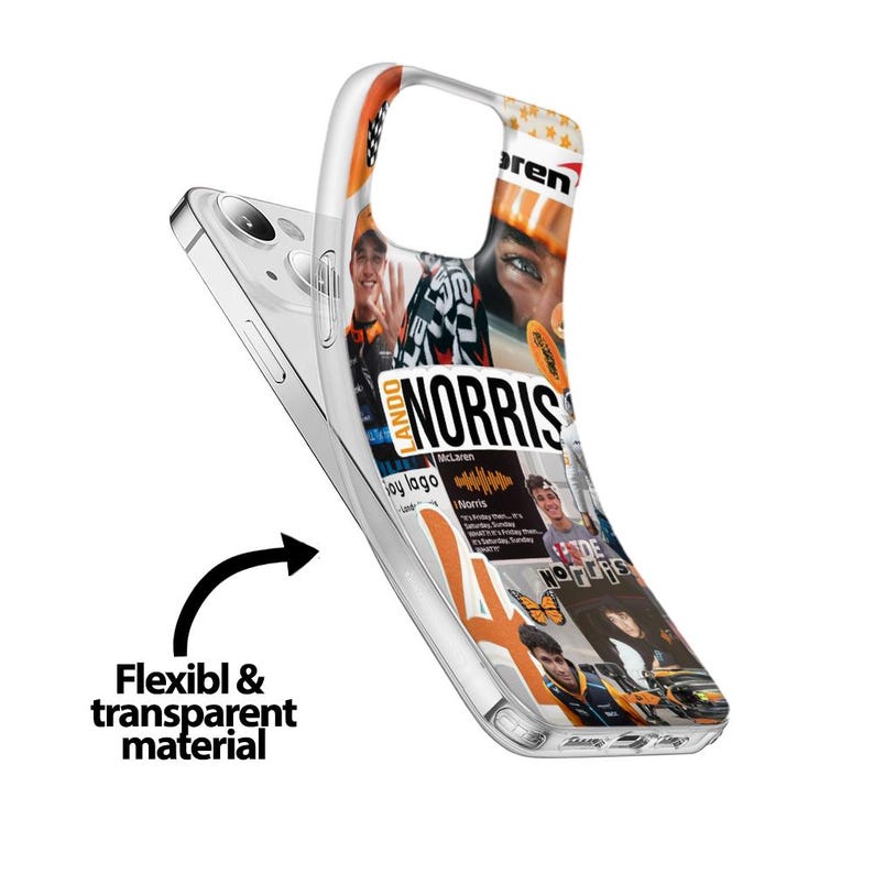 Lando Norris Phone Case Formula 1 Phone Cover for iPhone 17 Pro Max 16 ...