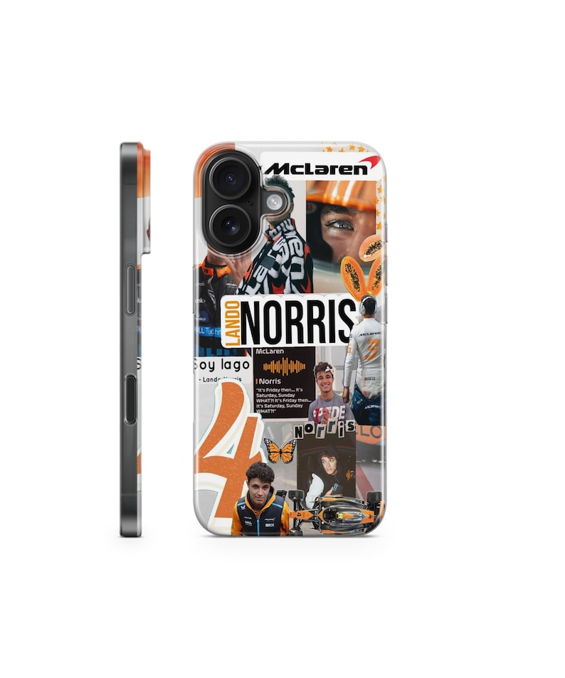 Lando Norris Phone Case Formula 1 Phone Cover for iPhone 16 Pro Max 15 ...