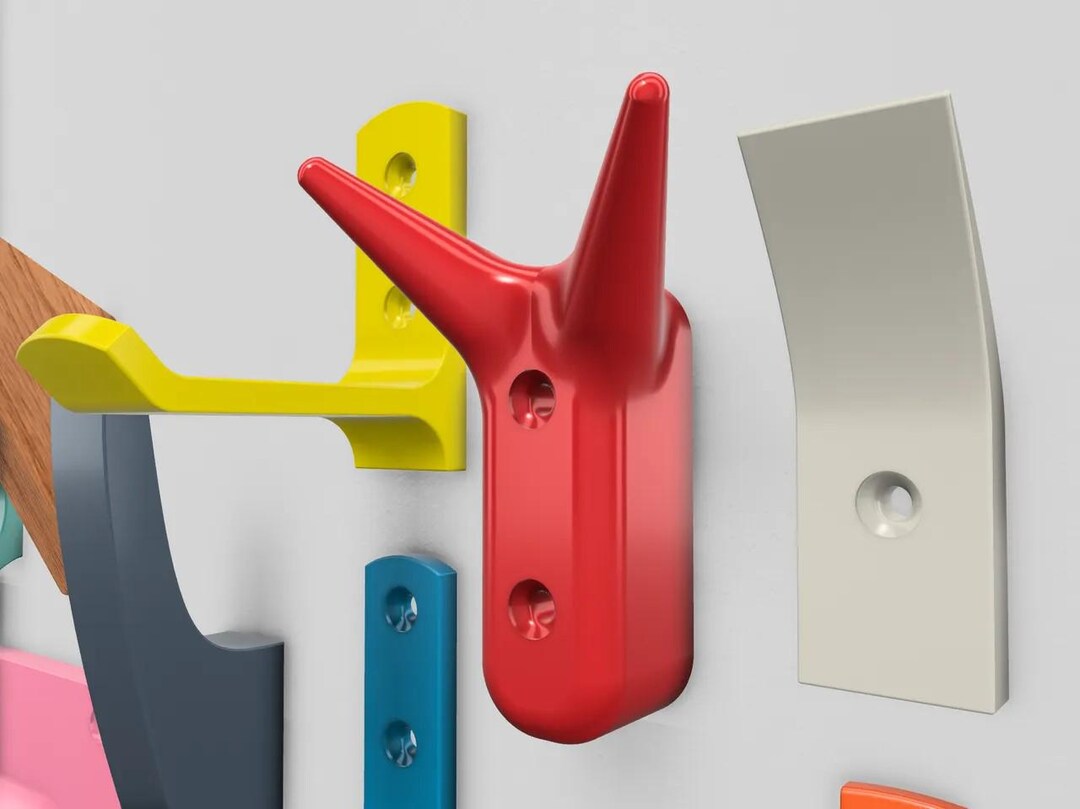 Wall Hook 12 Different Versions STL File - Etsy