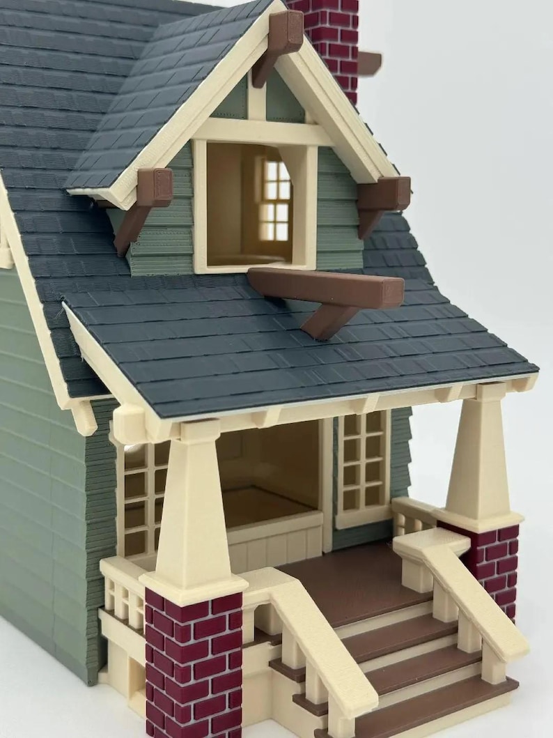 American Bungalow Birdhouse STL File - Etsy