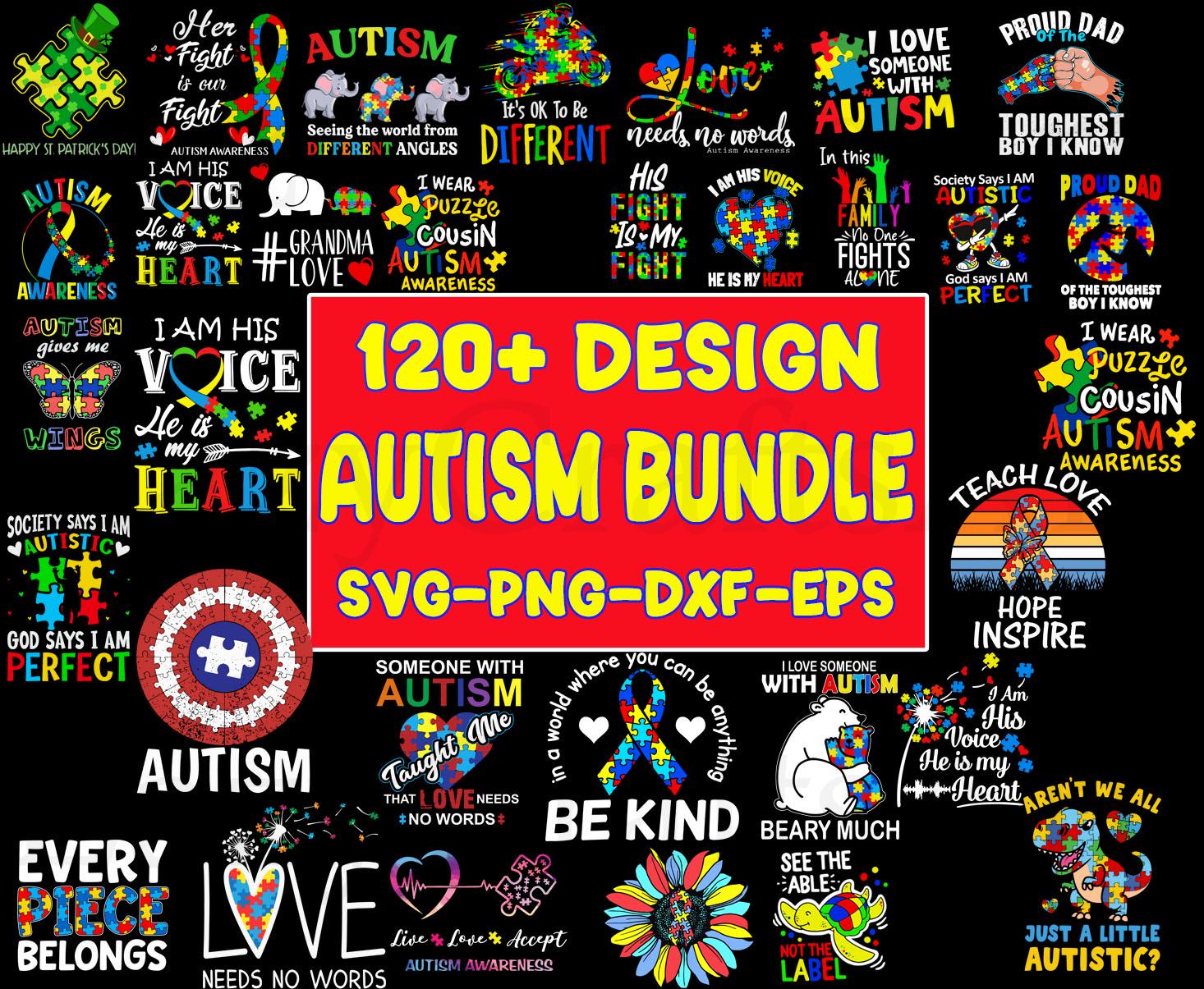 Autism Svg Mega Bundle, Autism Svg, Puzzle Svg, Autism Awareness Svg ...
