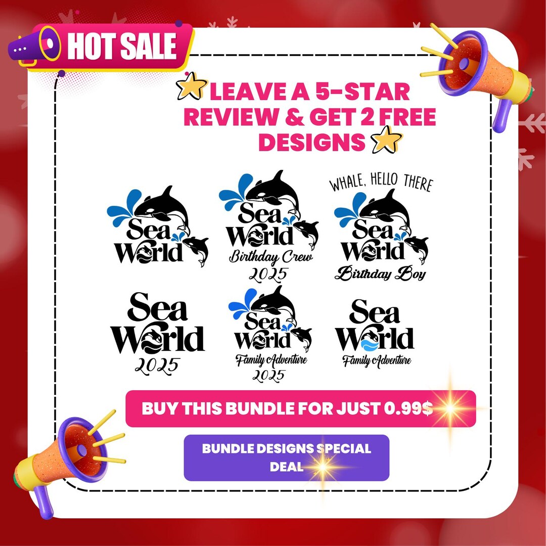 Sea World Family Adventure SVG Bundle (digital Download) - Etsy Canada