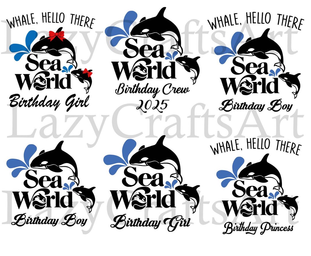 Bundle Sea World Birthday Svg, Sea World Adventure Svg, Sea World Svg ...
