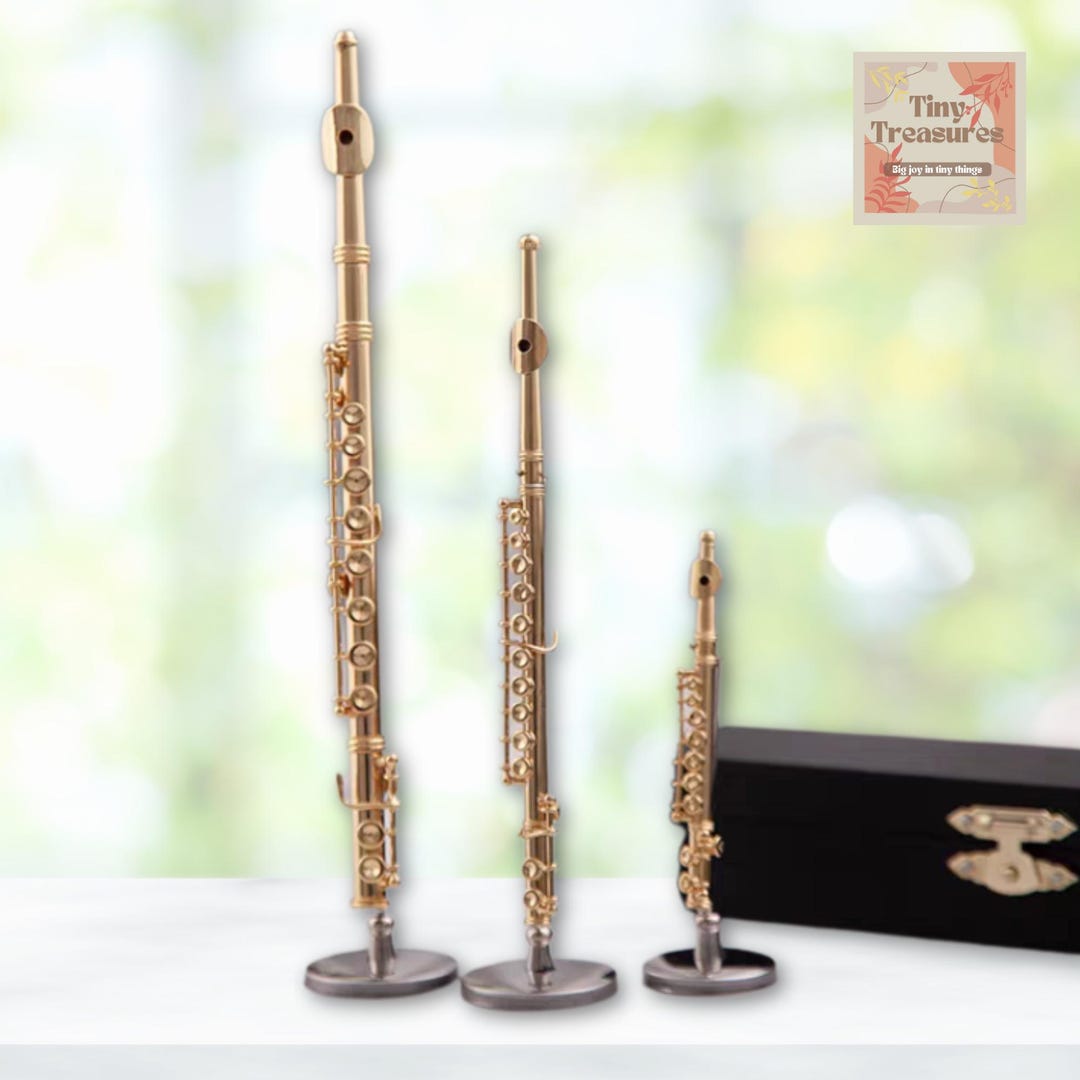 Miniature Flute Model – 3 Sizes (7.5cm / 14cm / 18cm) – Custom ...