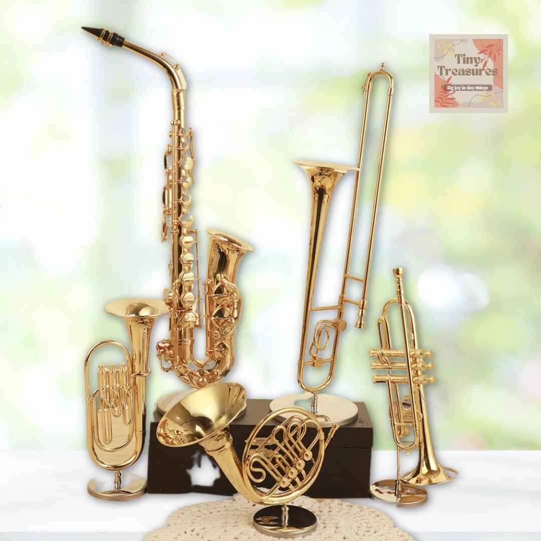 Miniature Trombone Model – 1:12 & 1 6 Scale – 3 Sizes (9cm / 15cm ...