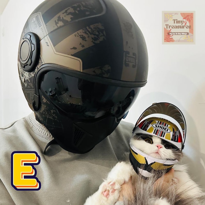 Mini Motorcycle Helmet for Cats & Small Dogs | 9 Styles Pet Biker ...