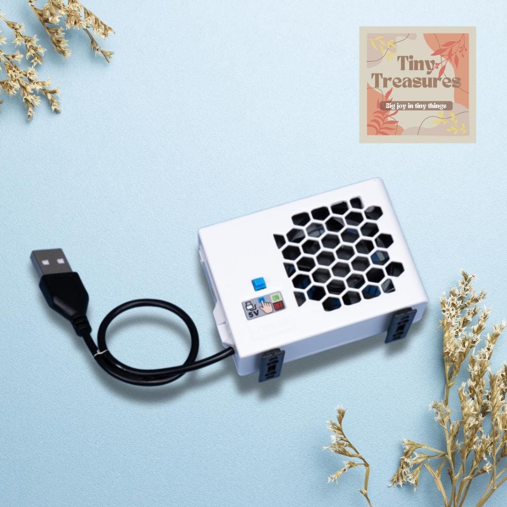Miniature 1:12 Scale Air Conditioner – Realistic Dollhouse AC Unit With ...