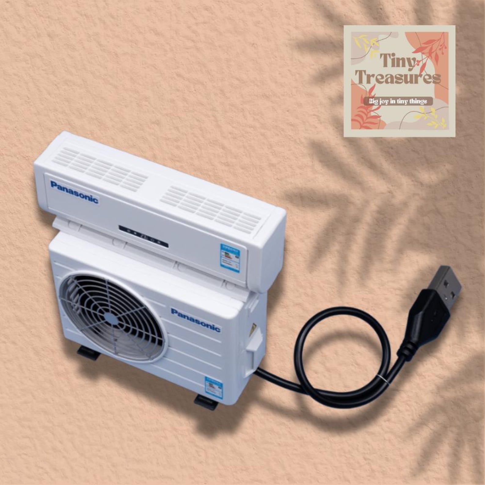 Miniature 1:12 Scale Air Conditioner – Realistic Dollhouse AC Unit With ...