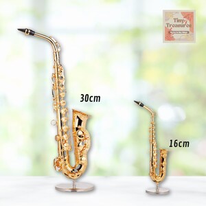 Miniature Saxophone Model – 1:8 & 1 6 Scale – 2 Sizes (16cm / 30cm ...