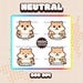 Cute Hamster Pngtuber Model | Kawaii Chibi Vtuber Avatar (digital ...