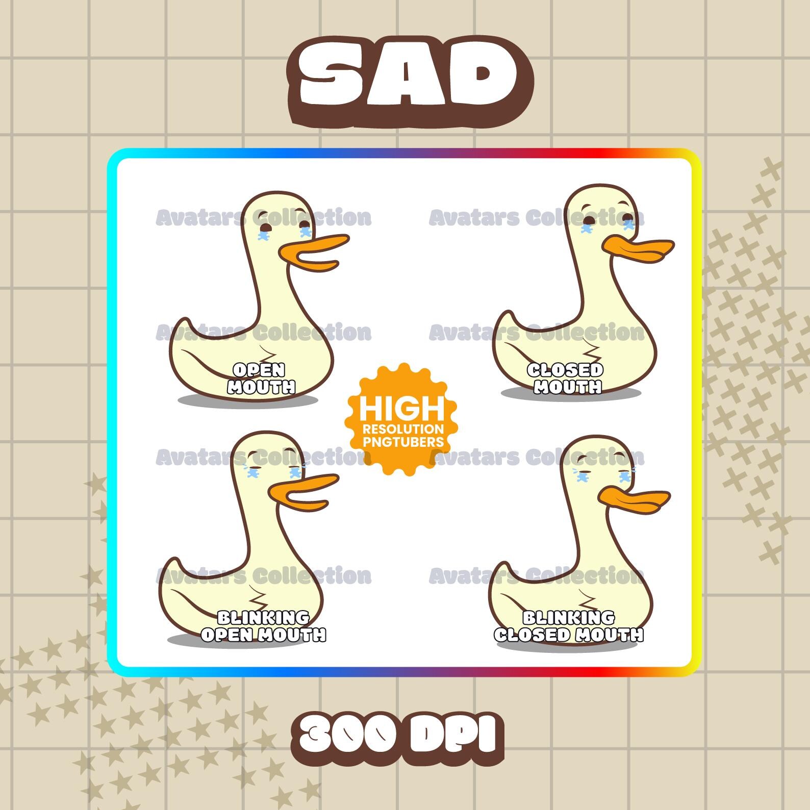 Kawaii Duck Pngtuber Model: Chibi Vtuber Avatar for Twitch (veadotube ...