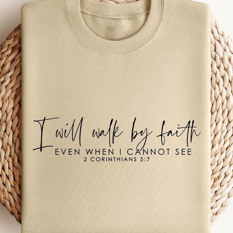 I Will Walk by Faith - Etsy