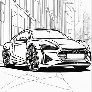 Audi Coloring Book 45 Pages: Fun and Educational Activity, Printable ...