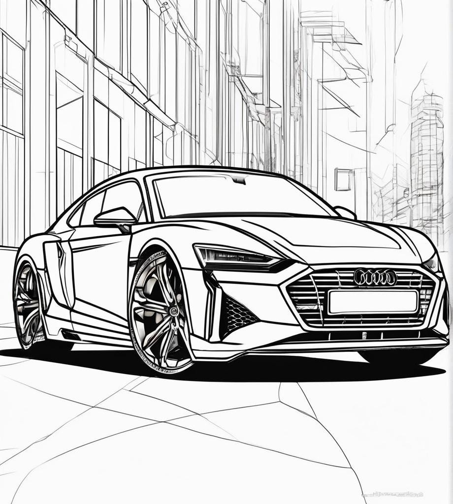 Audi Coloring Book 45 Pages: Fun and Educational Activity, Printable ...