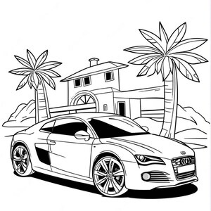 Audi Coloring Book 45 Pages: Fun and Educational Activity, Printable ...