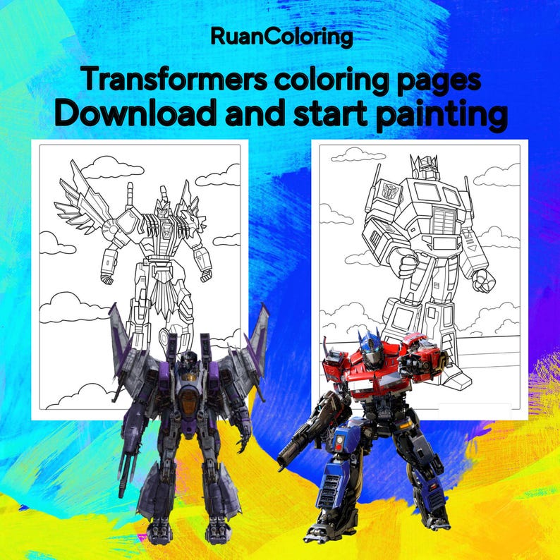 Transformers Coloring Pages: Fun and Educational Activity, Printable ...