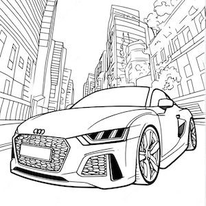 Audi Coloring Book 45 Pages: Fun and Educational Activity, Printable ...