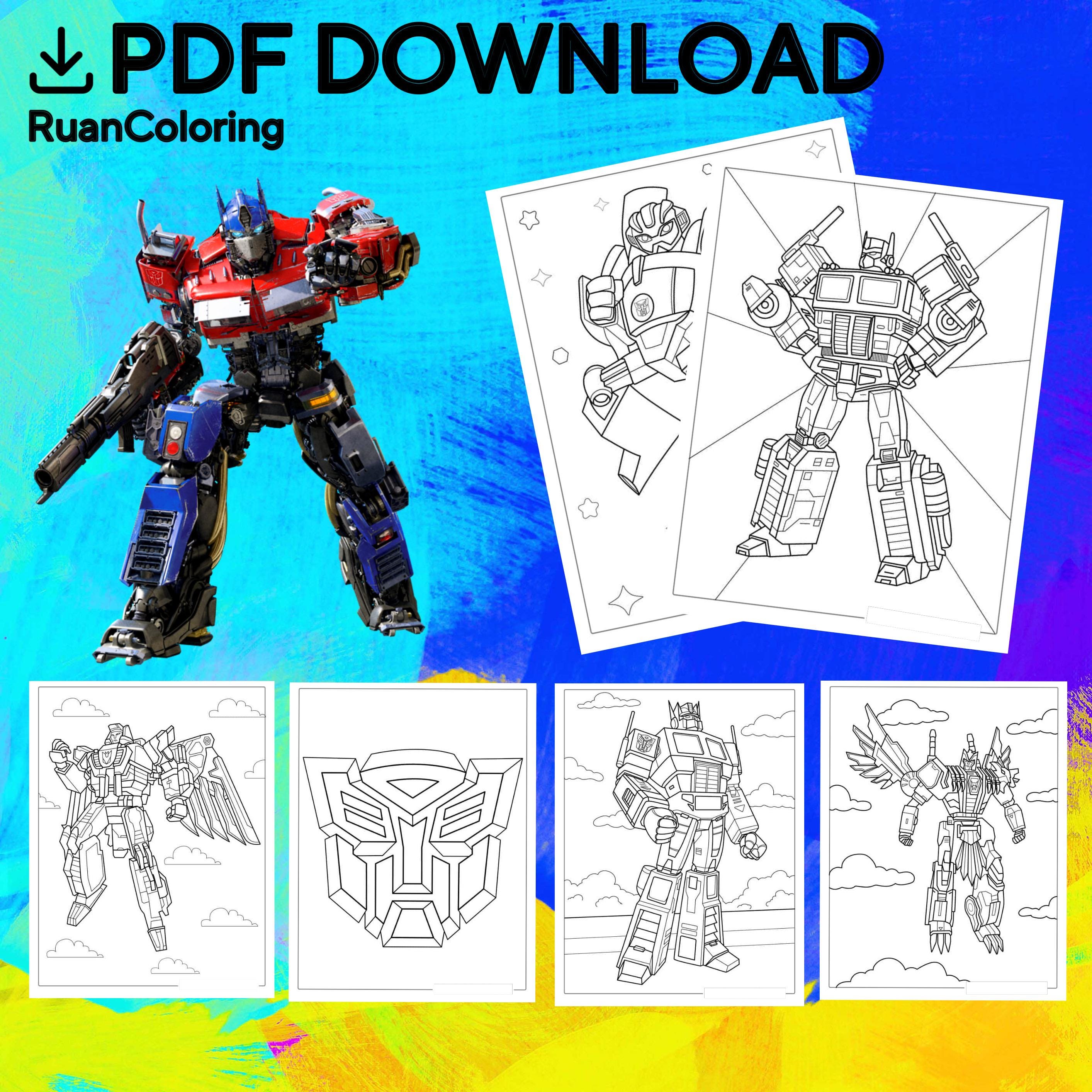 Transformers Coloring Pages: Fun and Educational Activity, Printable ...