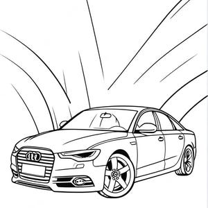 Audi Coloring Book 45 Pages: Fun and Educational Activity, Printable ...