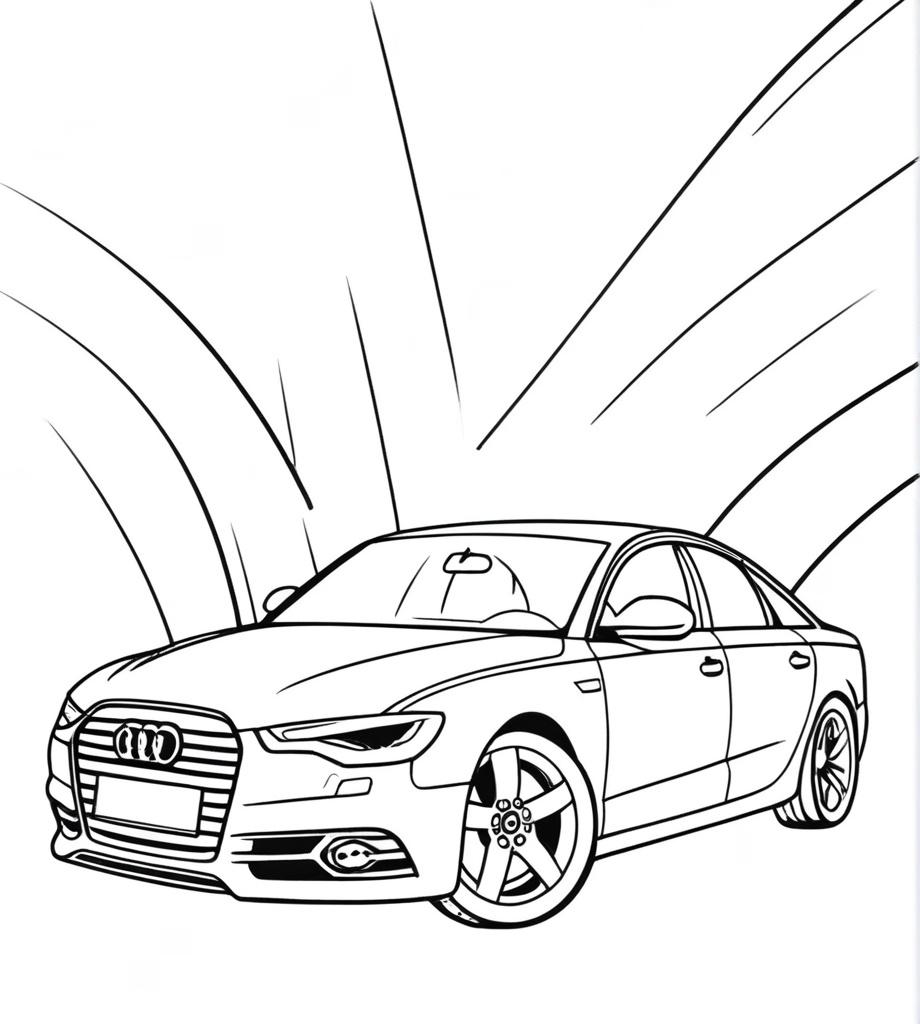 Audi Coloring Book 45 Pages: Fun and Educational Activity, Printable ...