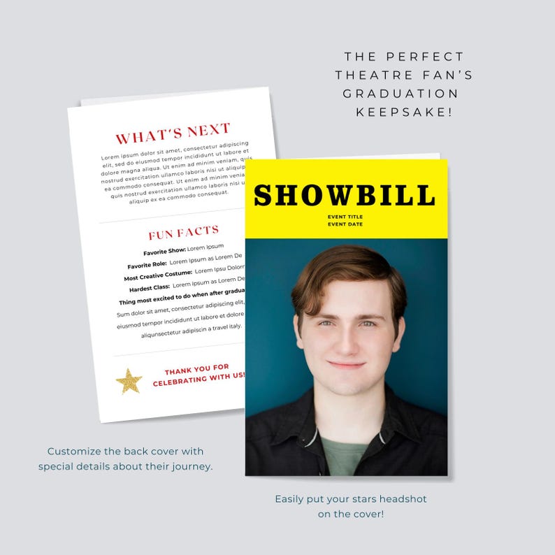 Customizable Keepsake Playbill-style Theatre Program Canva Template - Etsy