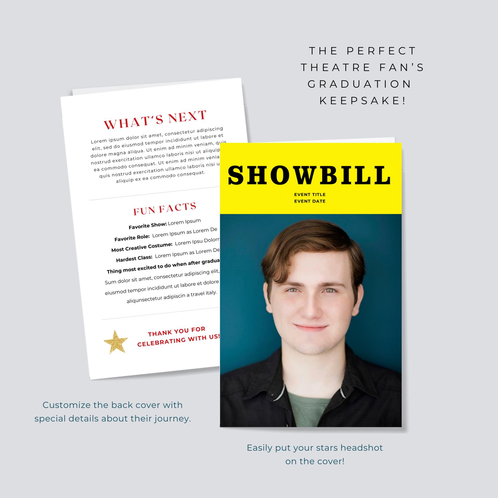 Customizable Keepsake Playbill-style Theatre Program Canva Template - Etsy