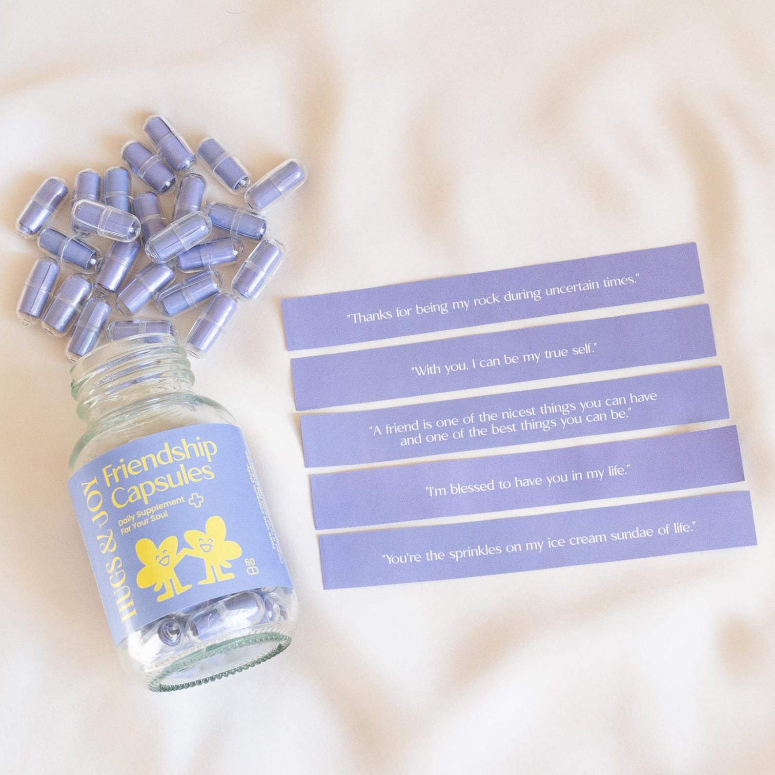 Hugs & Joy Friendship Capsules in a Bottle – 60 Joyful Messages to ...