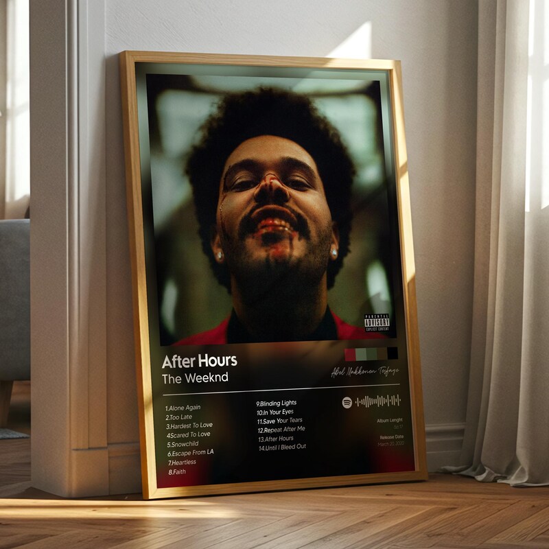 The Weeknd Wall Art - Etsy