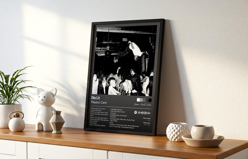 Playboi Carti - Die Lit Album Cover Poster - Aesthetic Music Wall Art, Perfect Gift ...