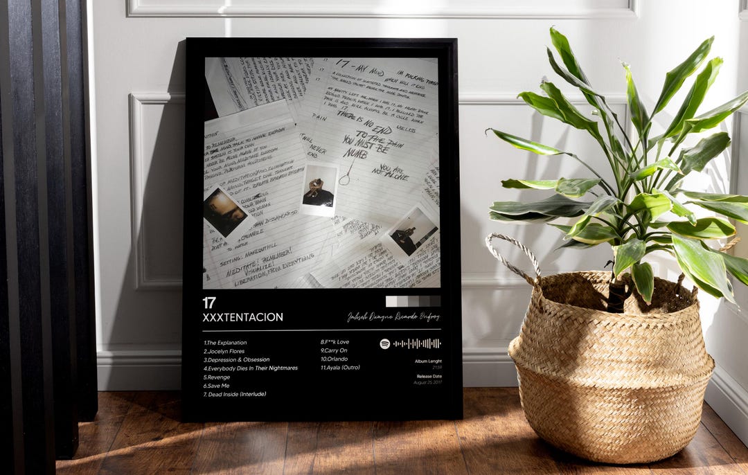 XXXTENTACION - 17 Album Cover Poster - Aesthetic Music Wall Art ...