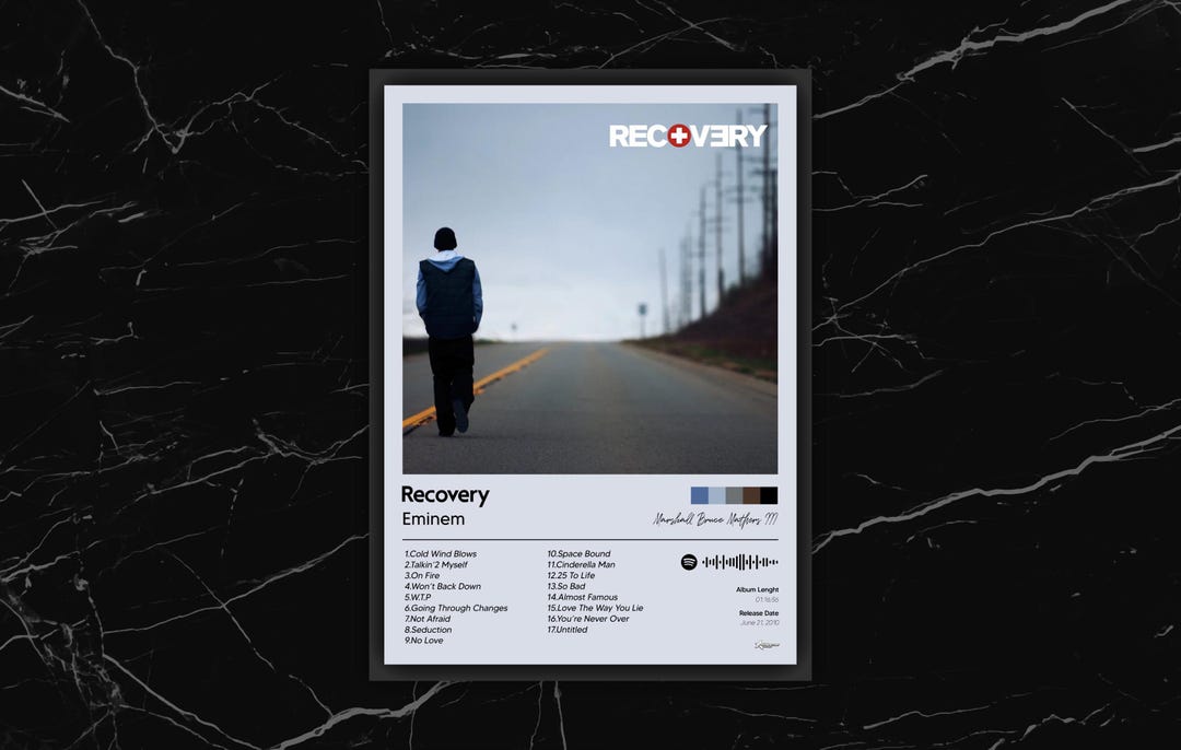 Eminem Recovery Album Cover Poster High-quality Print, Vibrant Colors ...