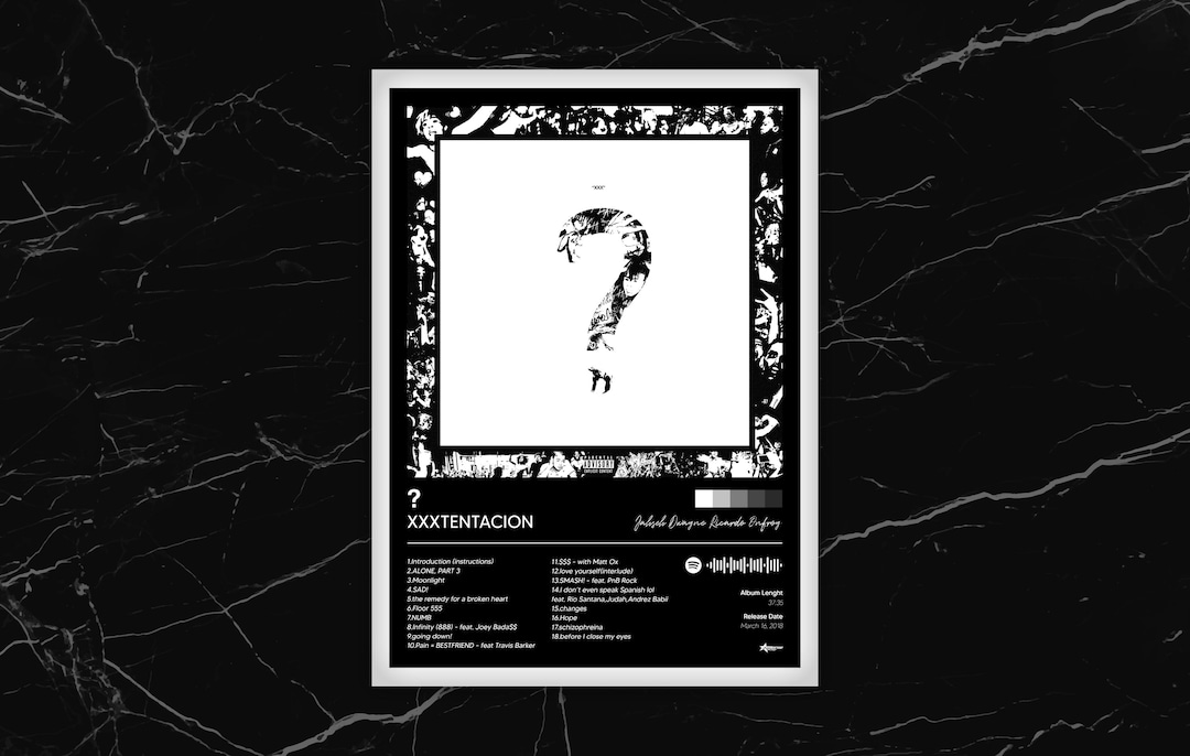 XXXTENTACION Album Cover Poster High-quality Print, Vibrant Colors ...