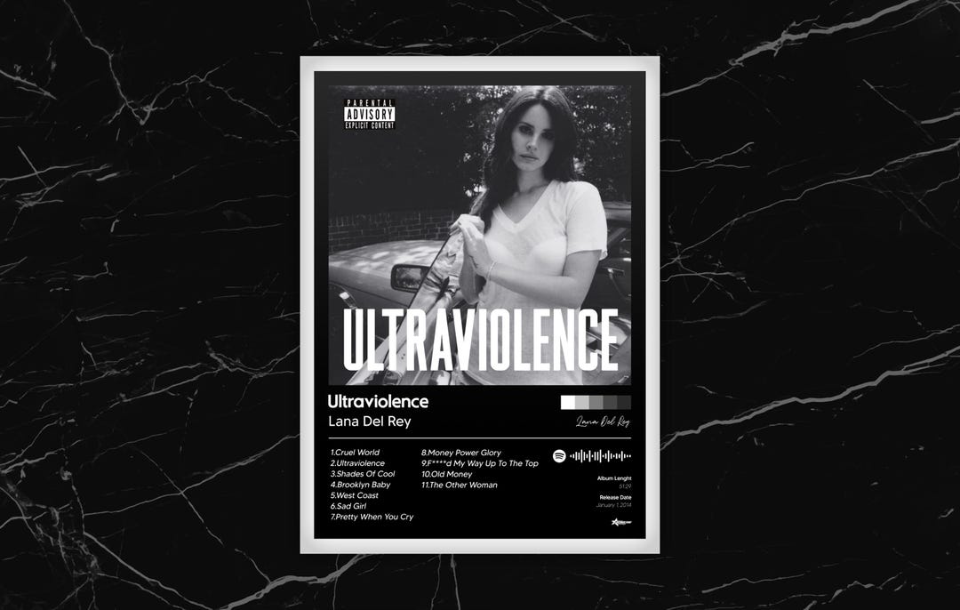 Lana Del Rey Ultraviolence Album Cover Poster High-quality Print ...