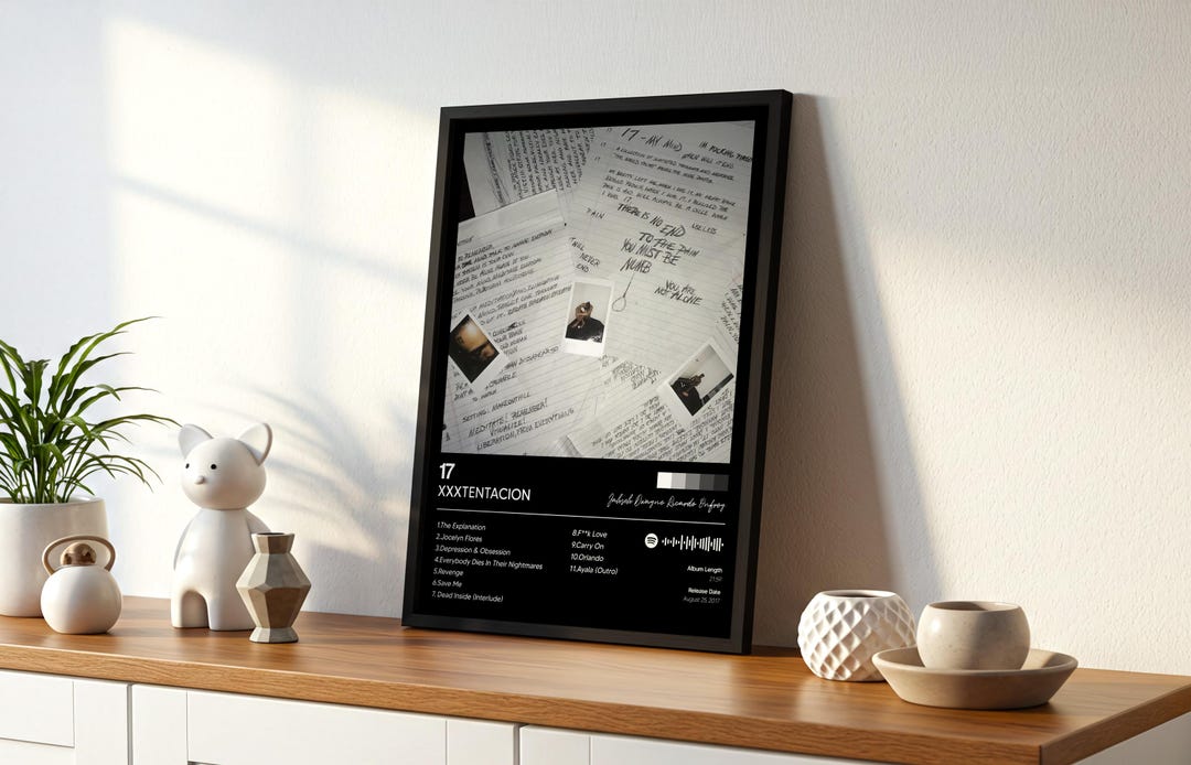 XXXTENTACION - 17 Album Cover Poster - Aesthetic Music Wall Art ...