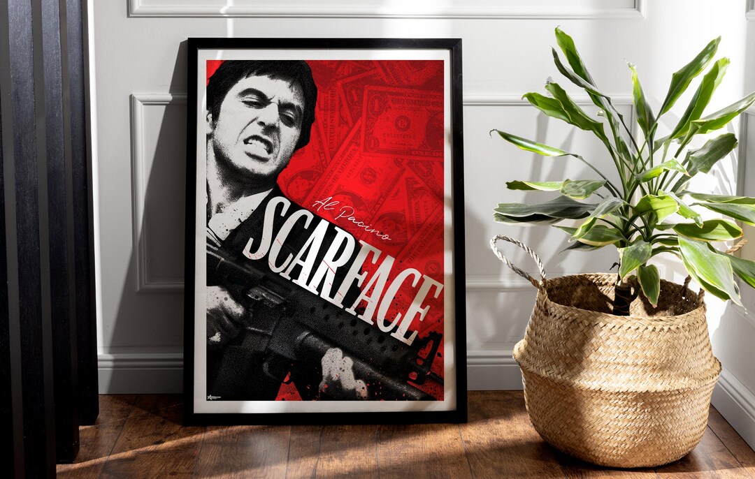 Scarface Poster Aesthetic Wall Art for Film Lovers & Collectors High ...