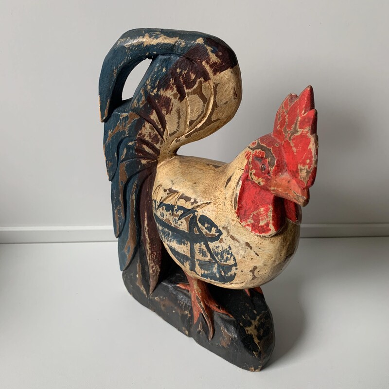Primitive Rooster - Etsy