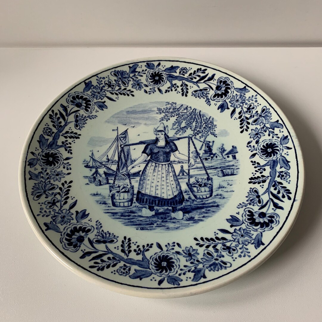 Vintage Blue Delft Plate - Made in Holland - Etsy