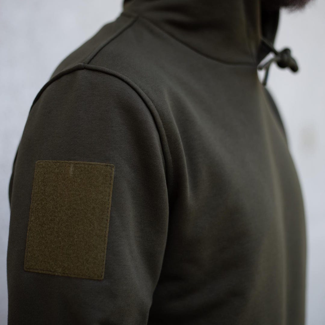 Tactical Hoodie With Velcro Custom Military Style Oversized Unisex ...