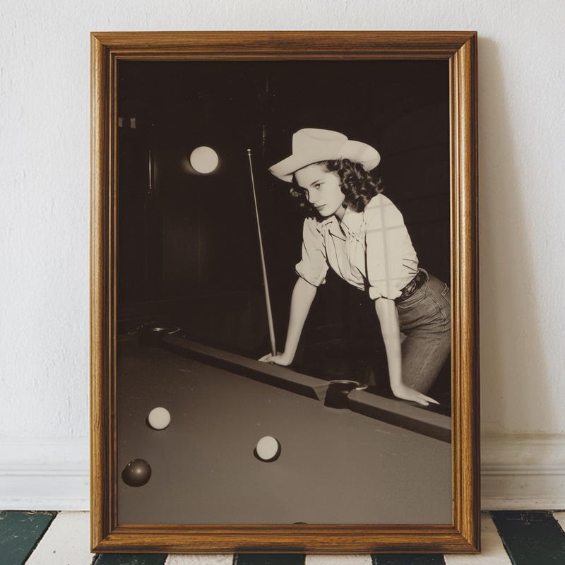Western Pool Art - Etsy