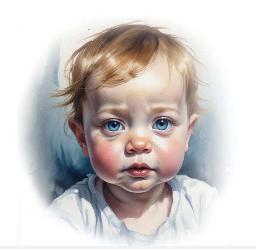 14 Weeping Child Clipart | Crying Kids PNG JPG | Emotional Child Art ...