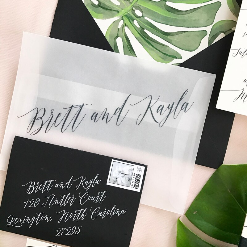 Calligraphy Envelope - Etsy