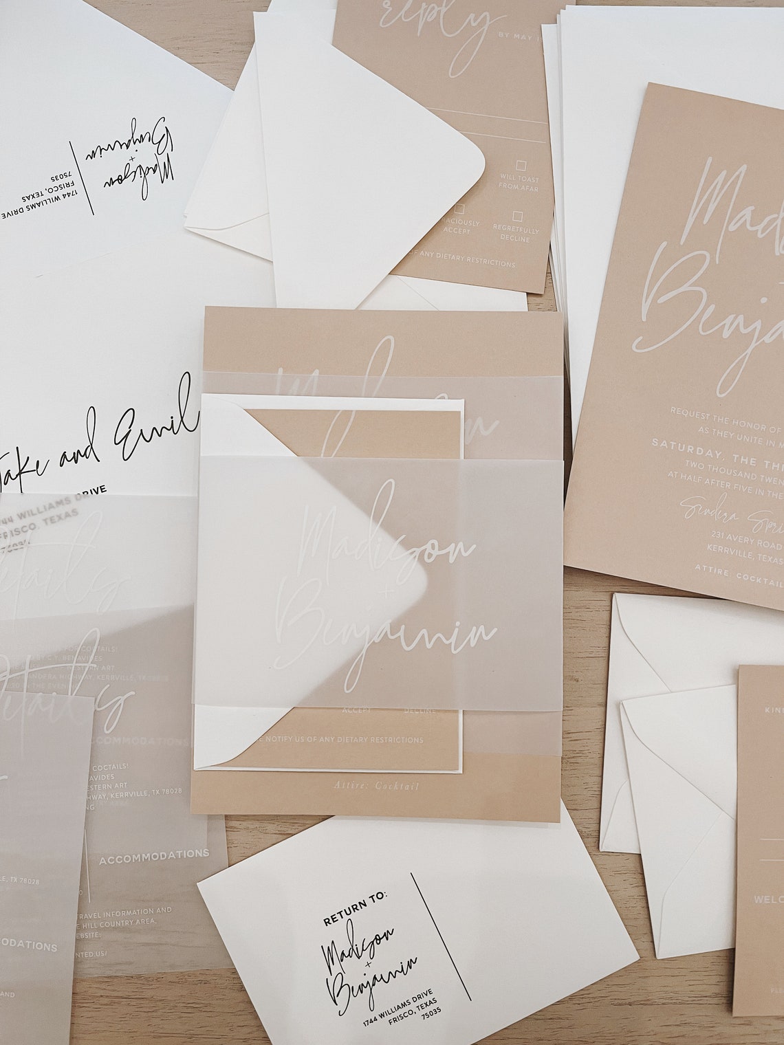 Madison Wedding Invitation Suite Customizable - Etsy