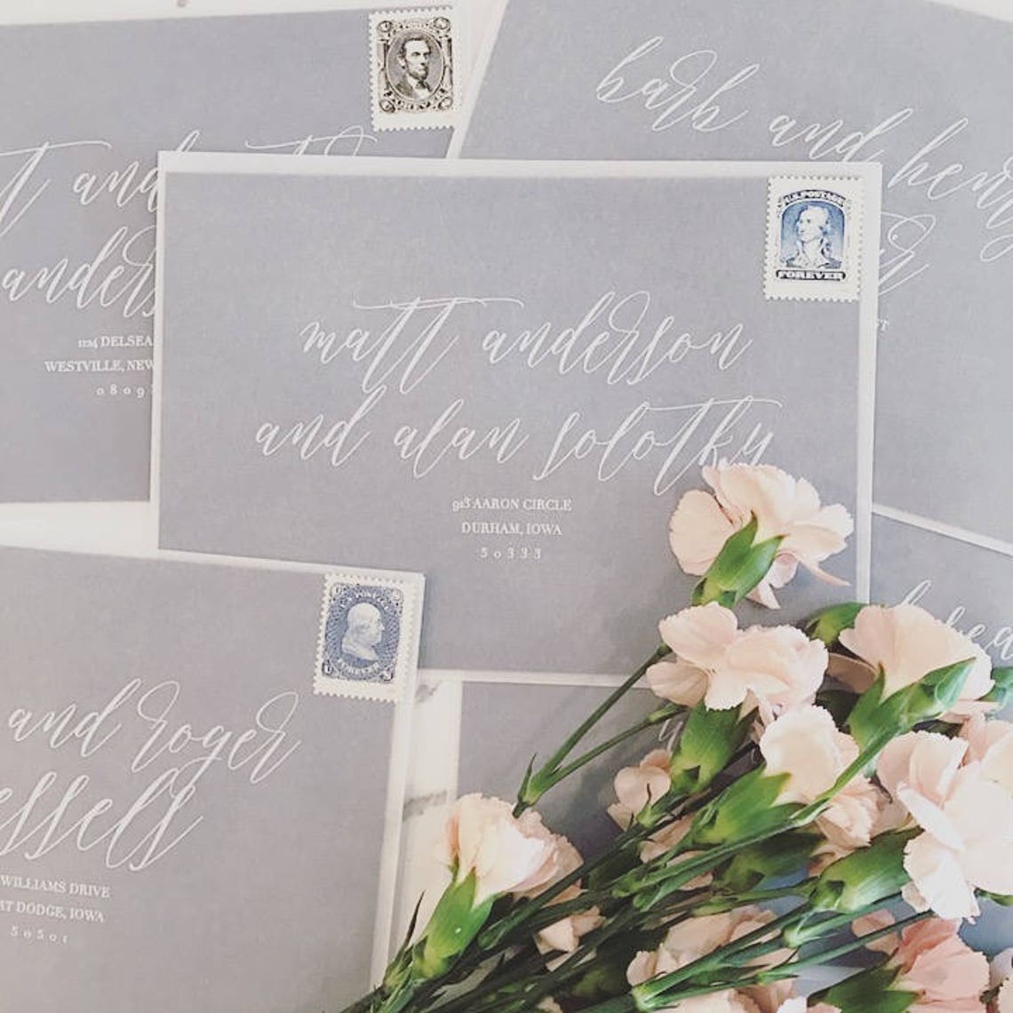 Digital Calligraphy and Custom Envelope Address Printing on - Etsy