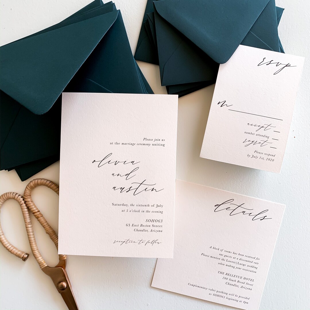 Austin Wedding Invitation Suite Customizable - Etsy